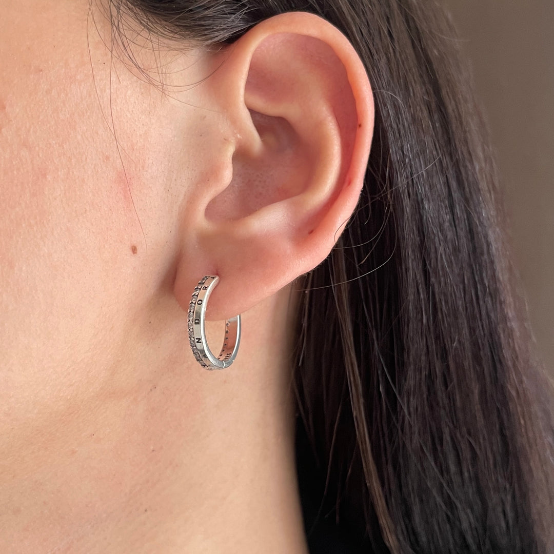 Aretes Pandora | Argollas Logo – Nicola Joyeria