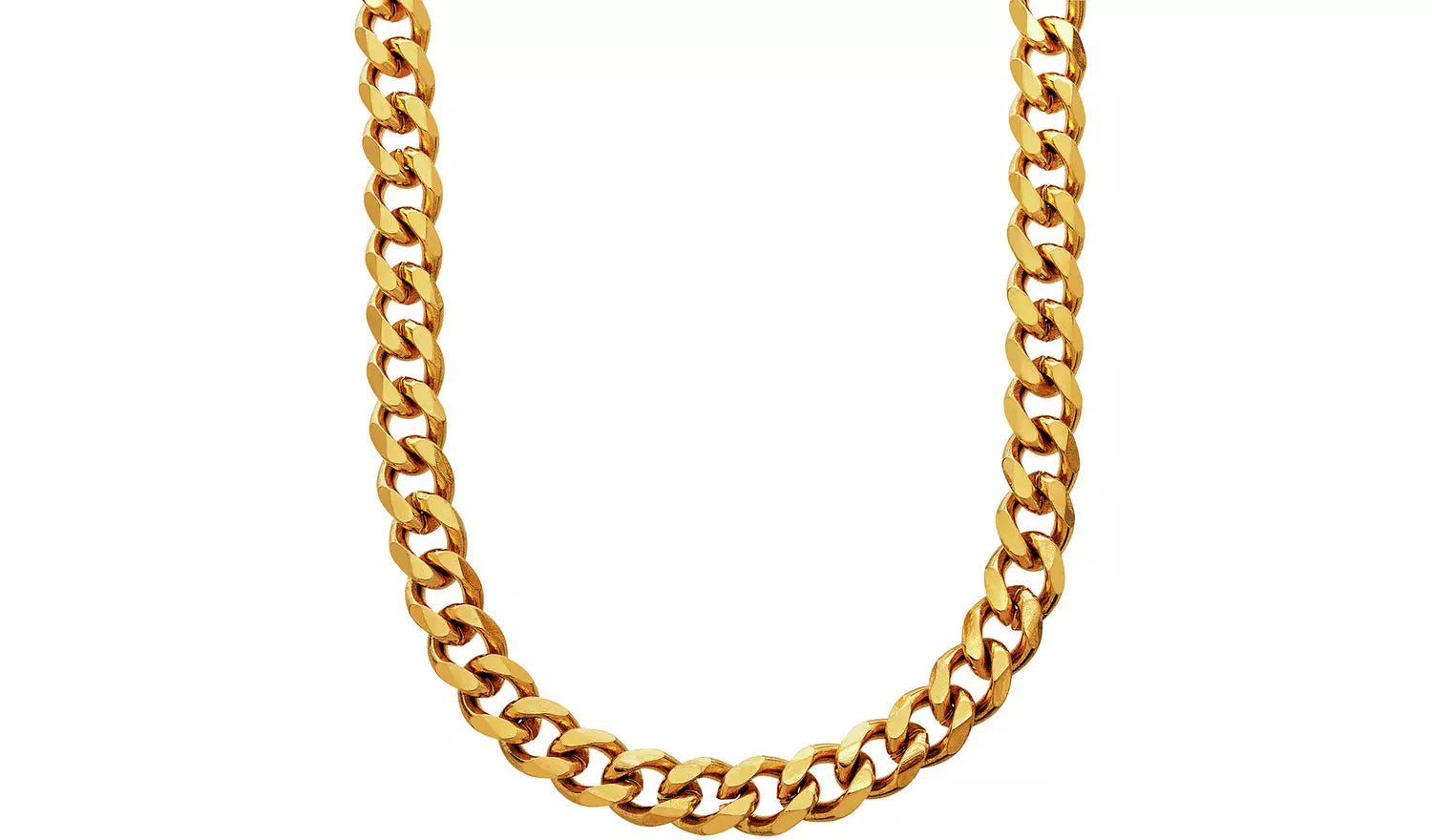 Cadena Acero 6MM Curb Dorada 50CM | Nicola Joyería – Nicola Joyeria