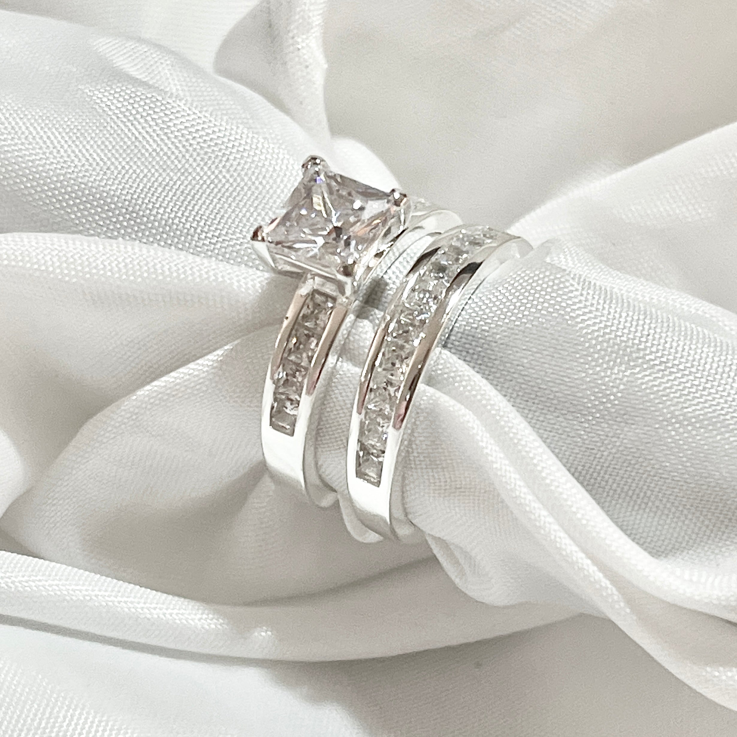 Anillos Dúo Boda de Plata 925 | Matrimonio y Compromiso CR – Nicola Joyeria